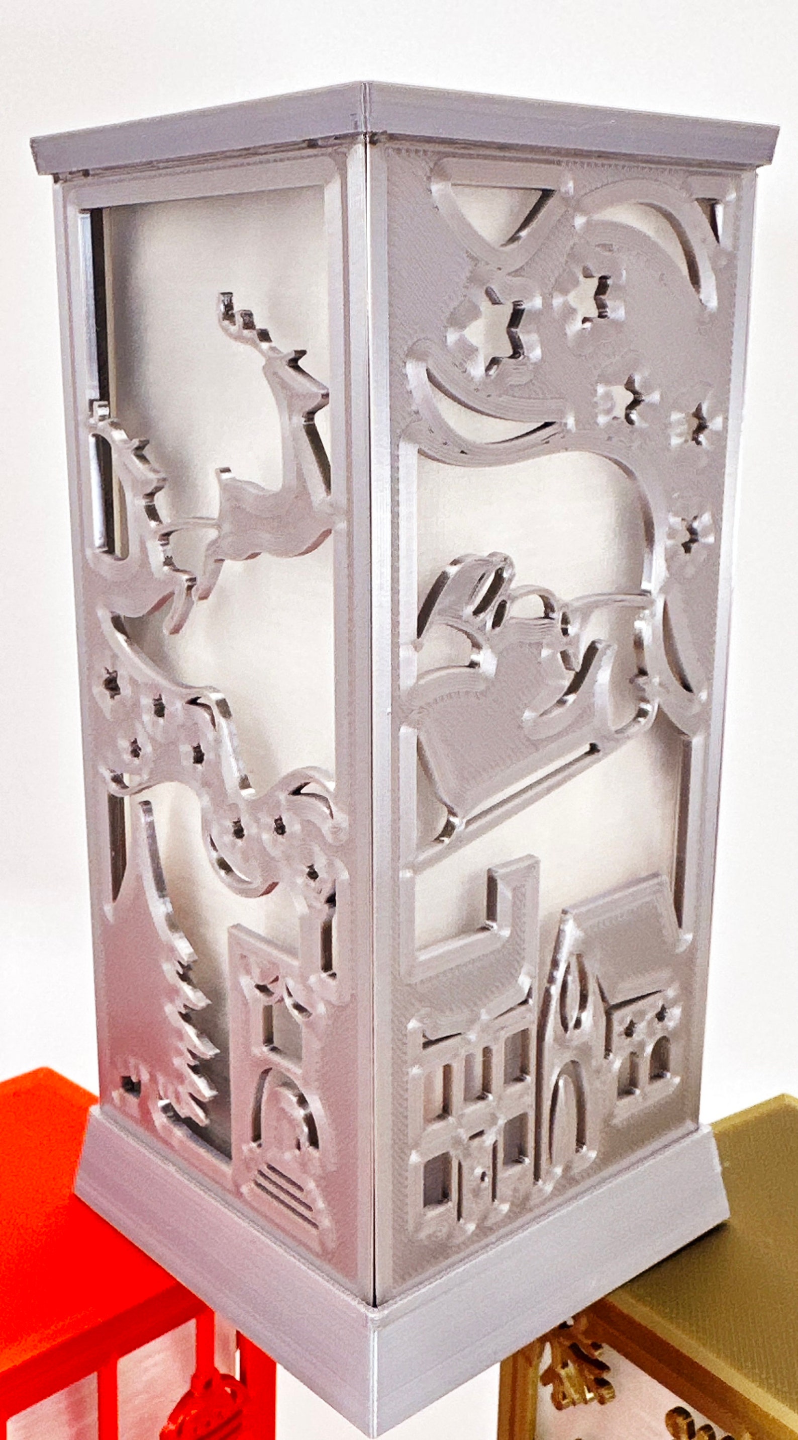 Festive Christmas LED Candle Lanterns Set Holiday Decorative Lighting ...