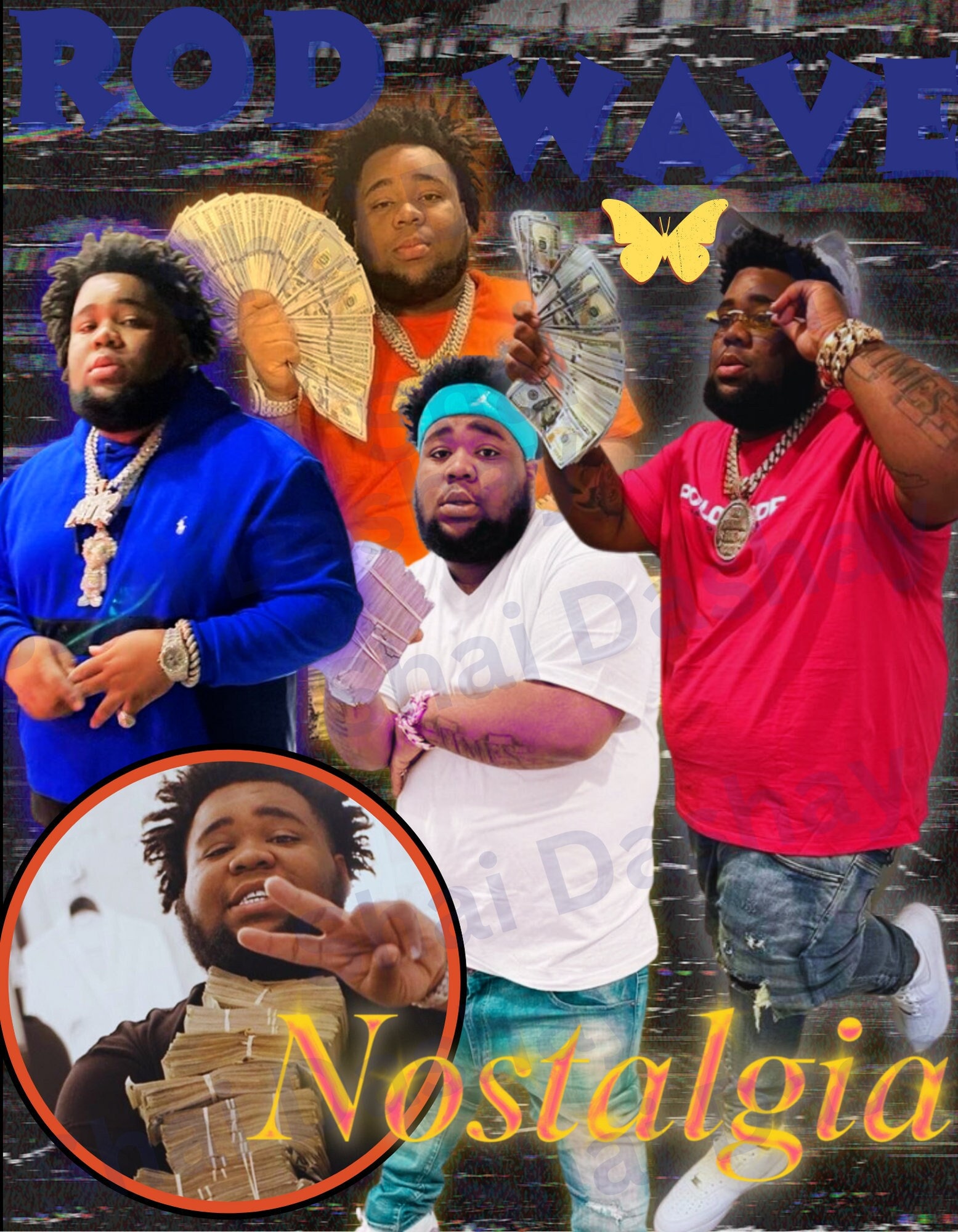 Rod Wave Nostalgia PNG Graphic Design - Etsy
