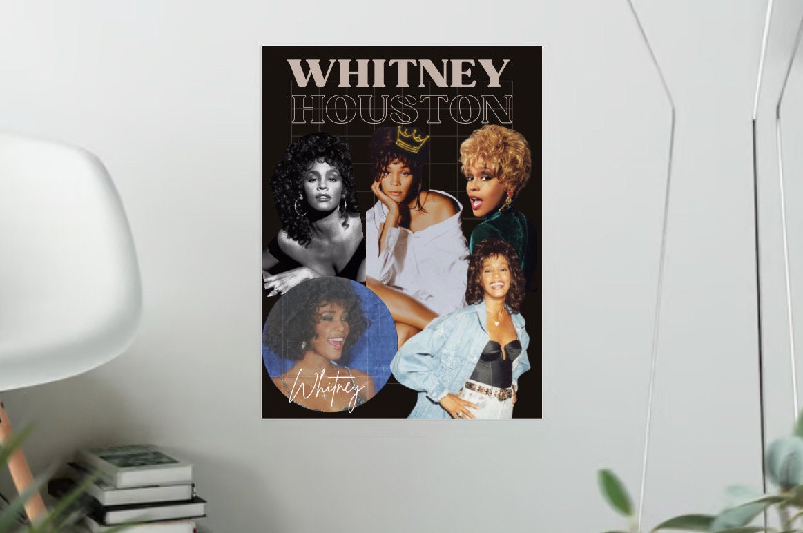 Whitney Houston Graphic PNG Downloadable Graphic Design - Etsy