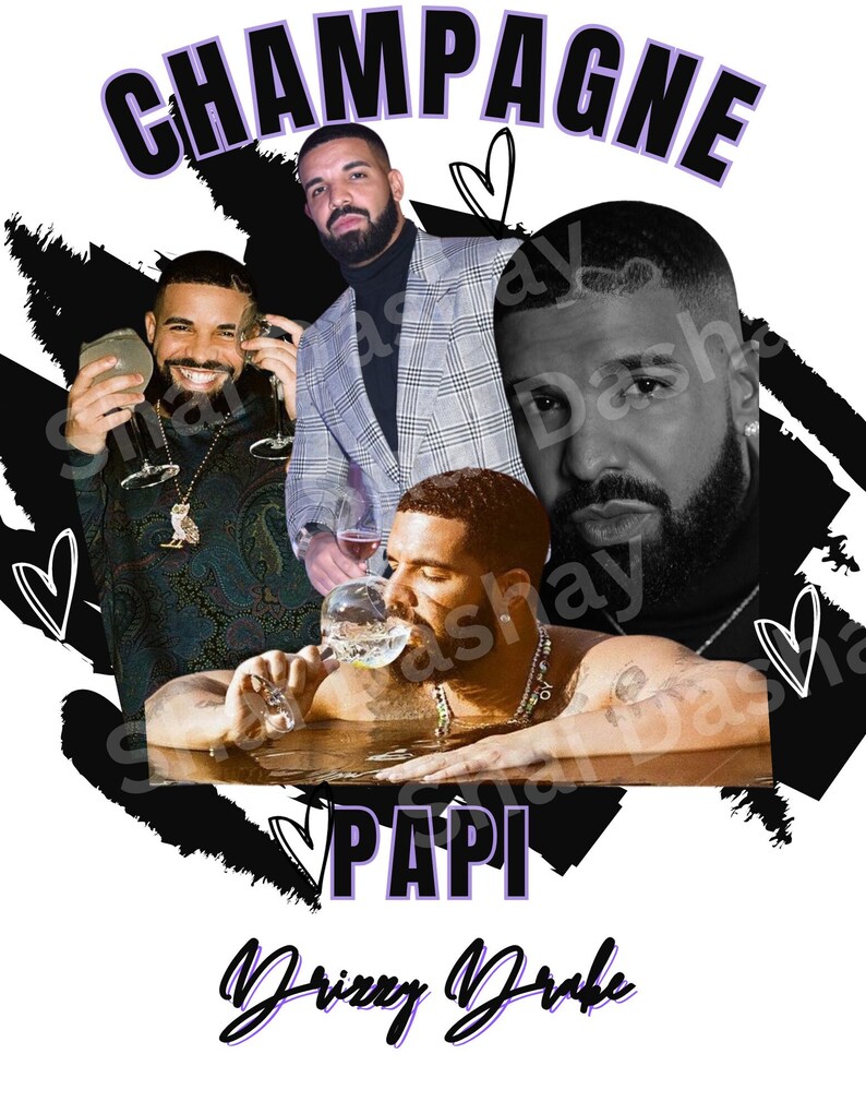 Drake champagne Papi Graphic Design - Etsy
