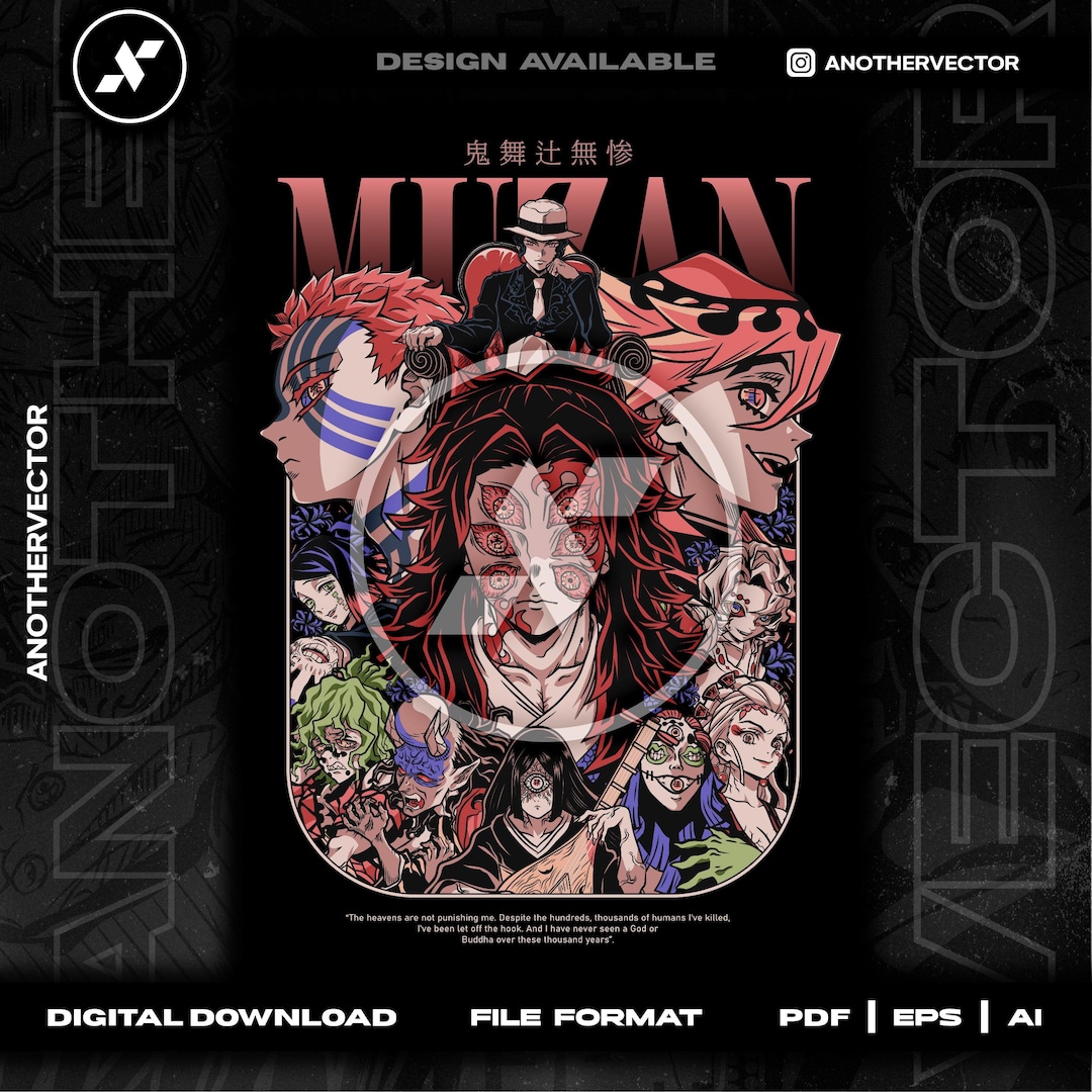 MUZAN MOONS Anime Vector - Etsy