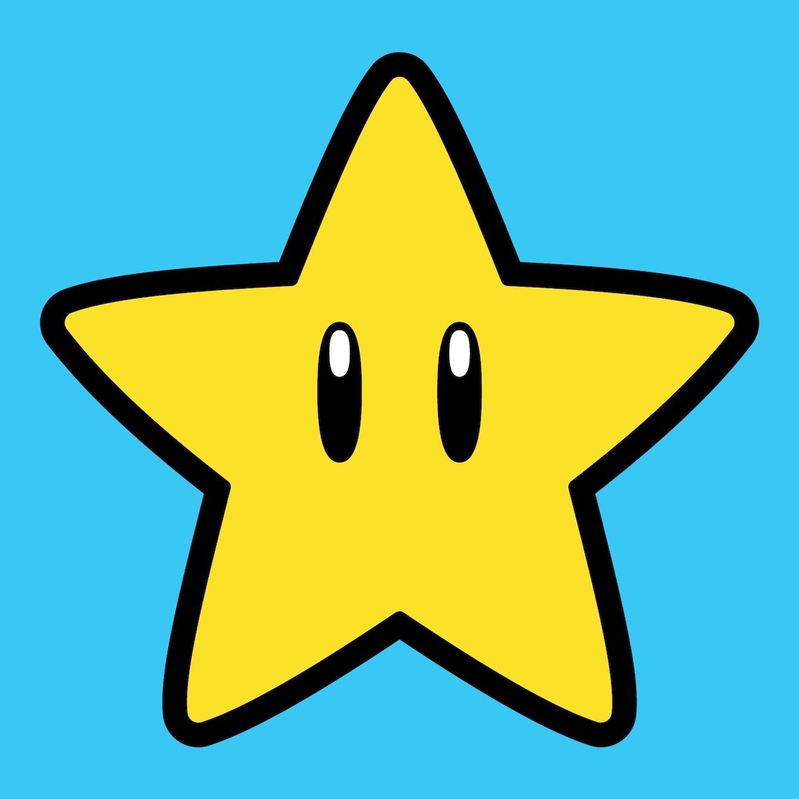 Super Mario Star // Instant Download SVG PNG. Vector Art. Cricut File ...