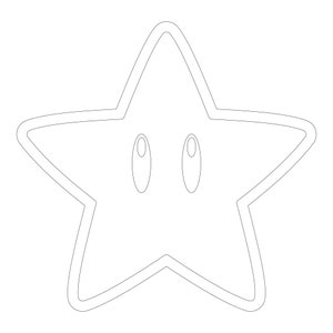 Super Mario Star // Instant Download SVG PNG. Vector Art. Cricut File ...