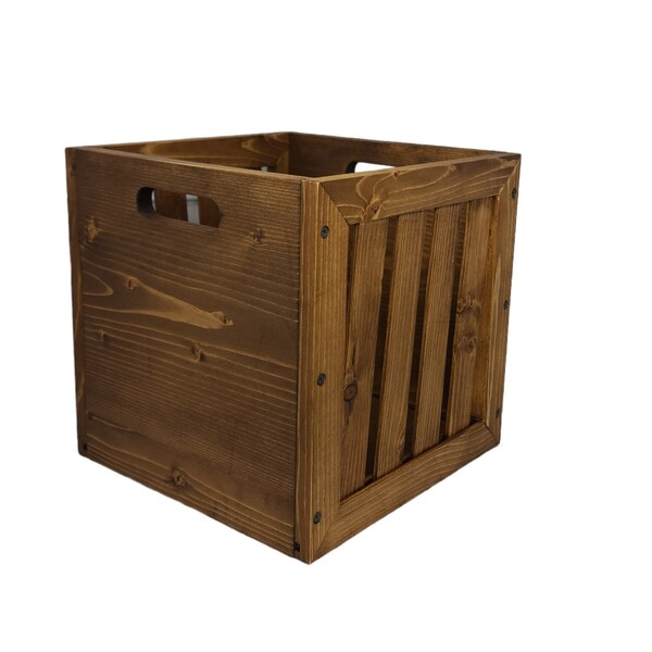 Wooden Square Cube Storage - Etsy