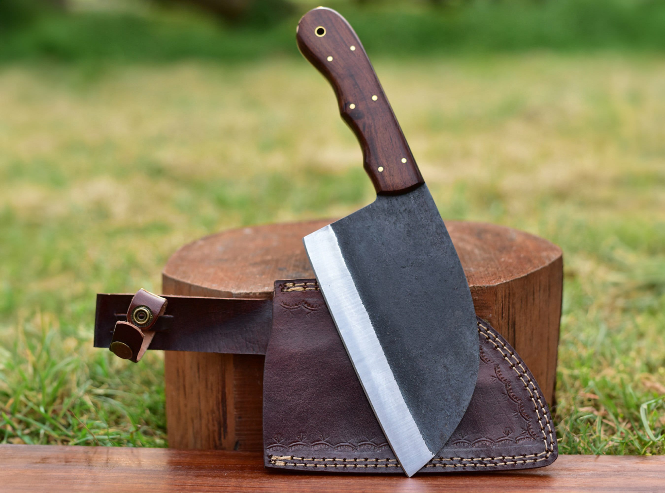 Handmade Cleaver Knife - Forged Serbian Chef Cleaver, Best Personalized ...