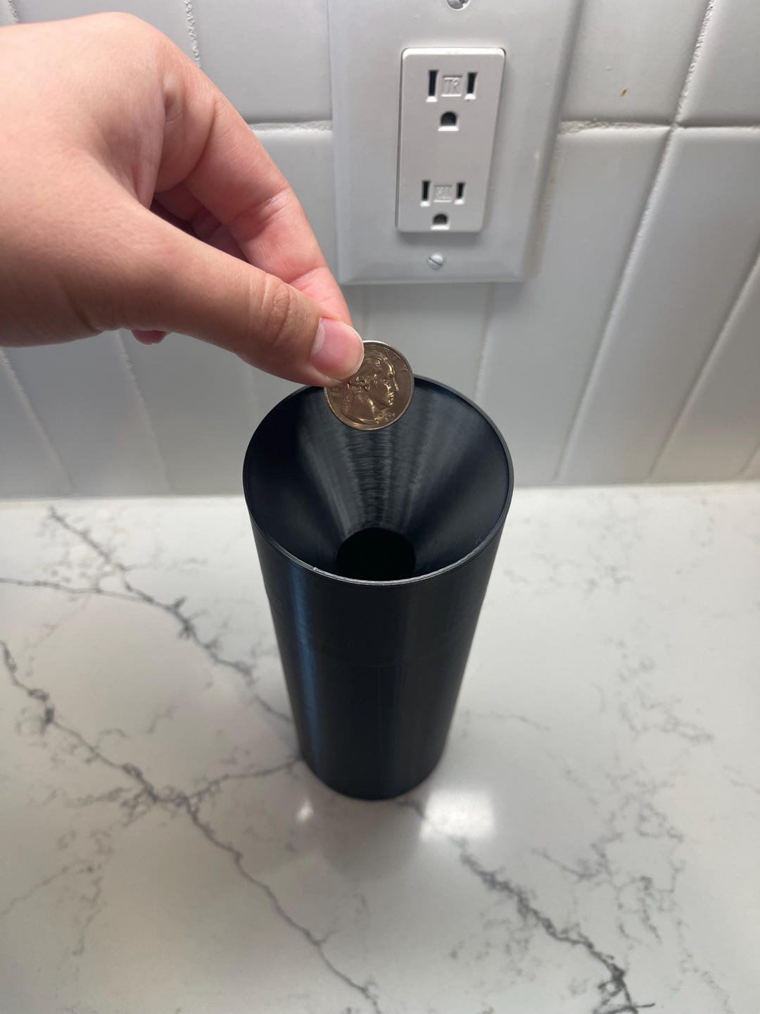 Tall Coin Storage Bottle - Large Capacity Piggy Bank for Adults & Kids ...