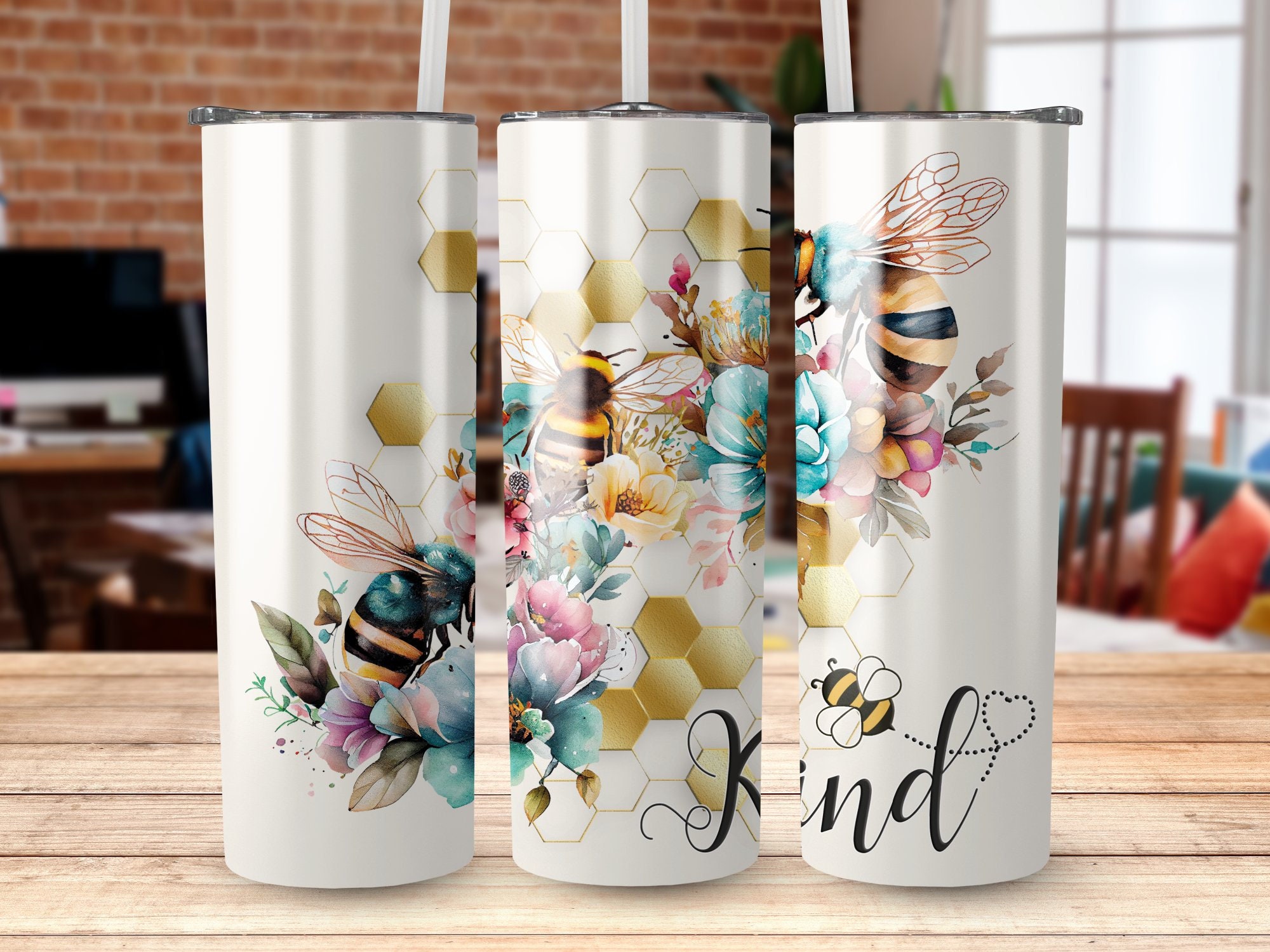 Be Kind Tumbler 20 Oz Skinny Sublimation Tumbler Design Digital ...