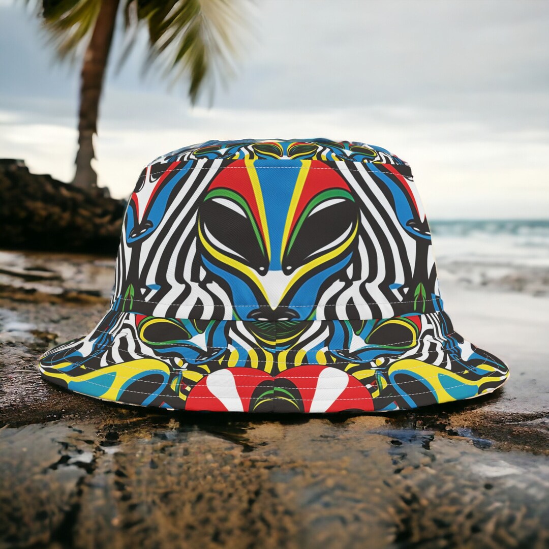Rave Party Bucket Hat Beach Rave Hat Festival Bucket Hat Rave Outfit ...