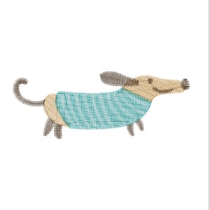 Dog Dachshund Cute Little- Embroidery Design - Machine Embroidery ...