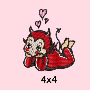 Valentine Kewpie Heart Embroidery Design • Instant Download PES DST JEF Hus • Cute Machine ...
