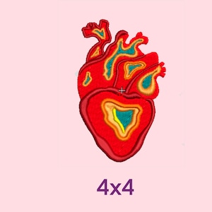 Anatomical Heart - Embroidery Design - Machine Embroidery- Instant ...