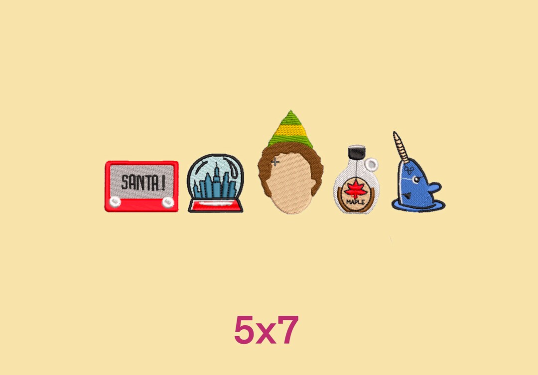 Elf Santa Buddy Christmas Movie - Embroidery Design - Machin'e ...