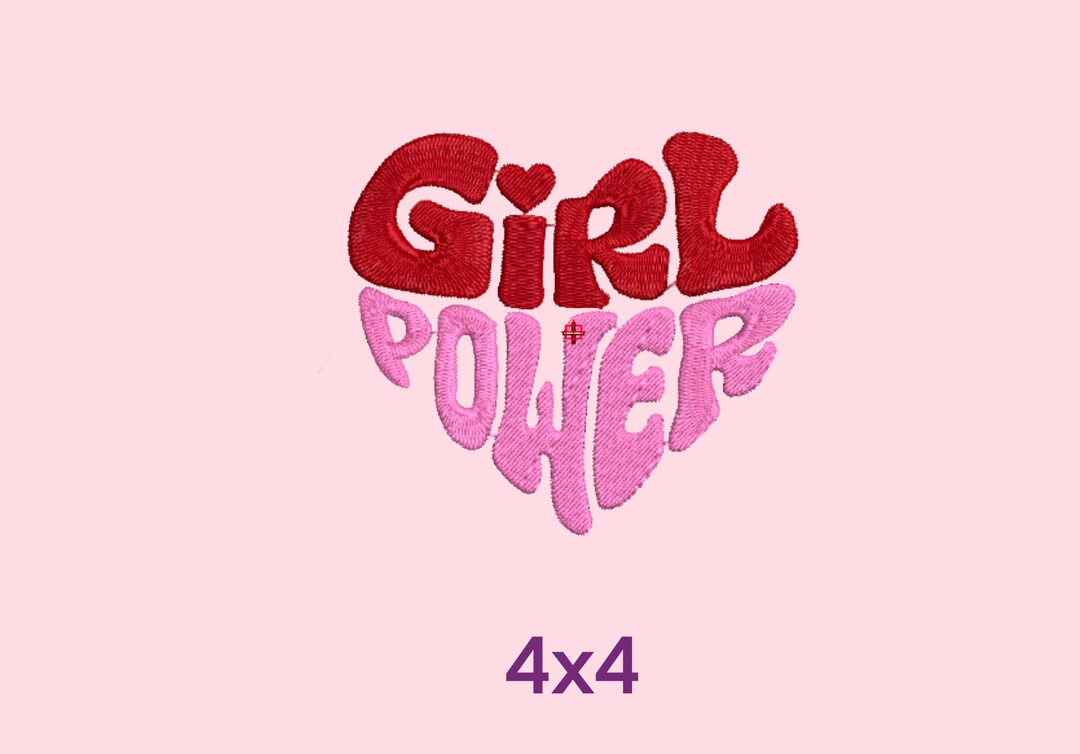 Girl Power - Embroidery Design - Machine Embroidery- Instant Download ...