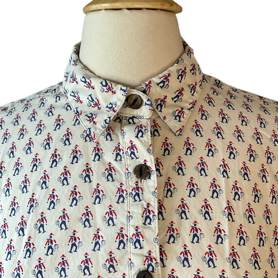 Vintage 1990s Wrangler Blues Cream Button Up Cowboy P… - Gem