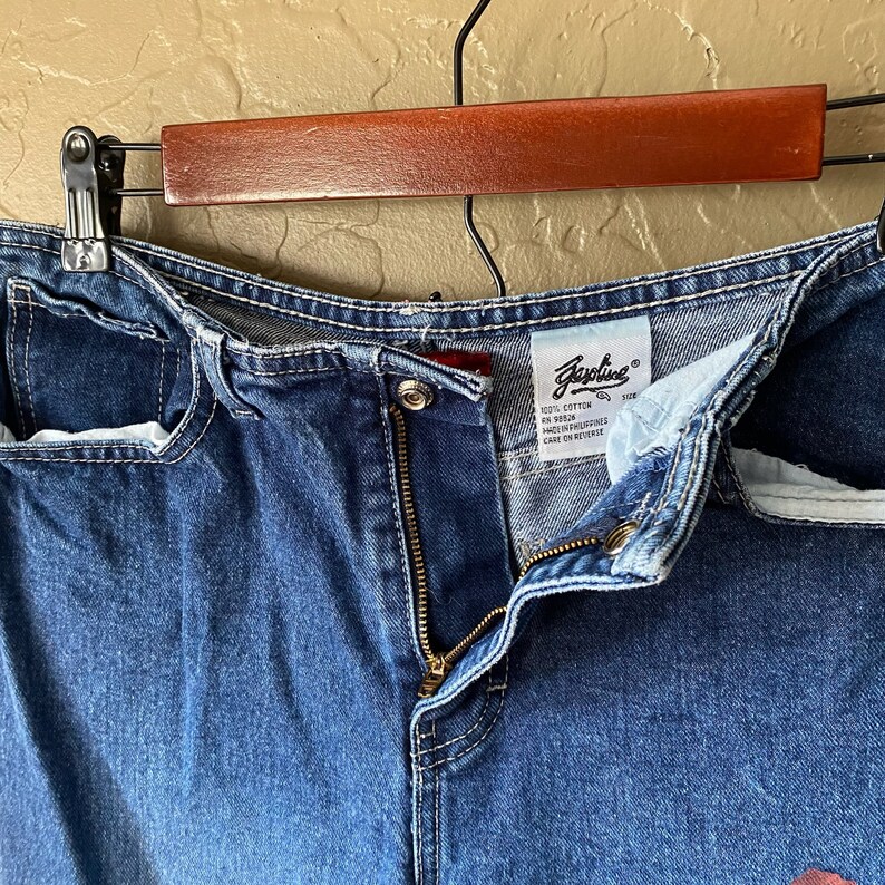 Y2K Vintage Gasoline Jeans Mid Low Rise - Size S 29 - Punk Bratz Core ...