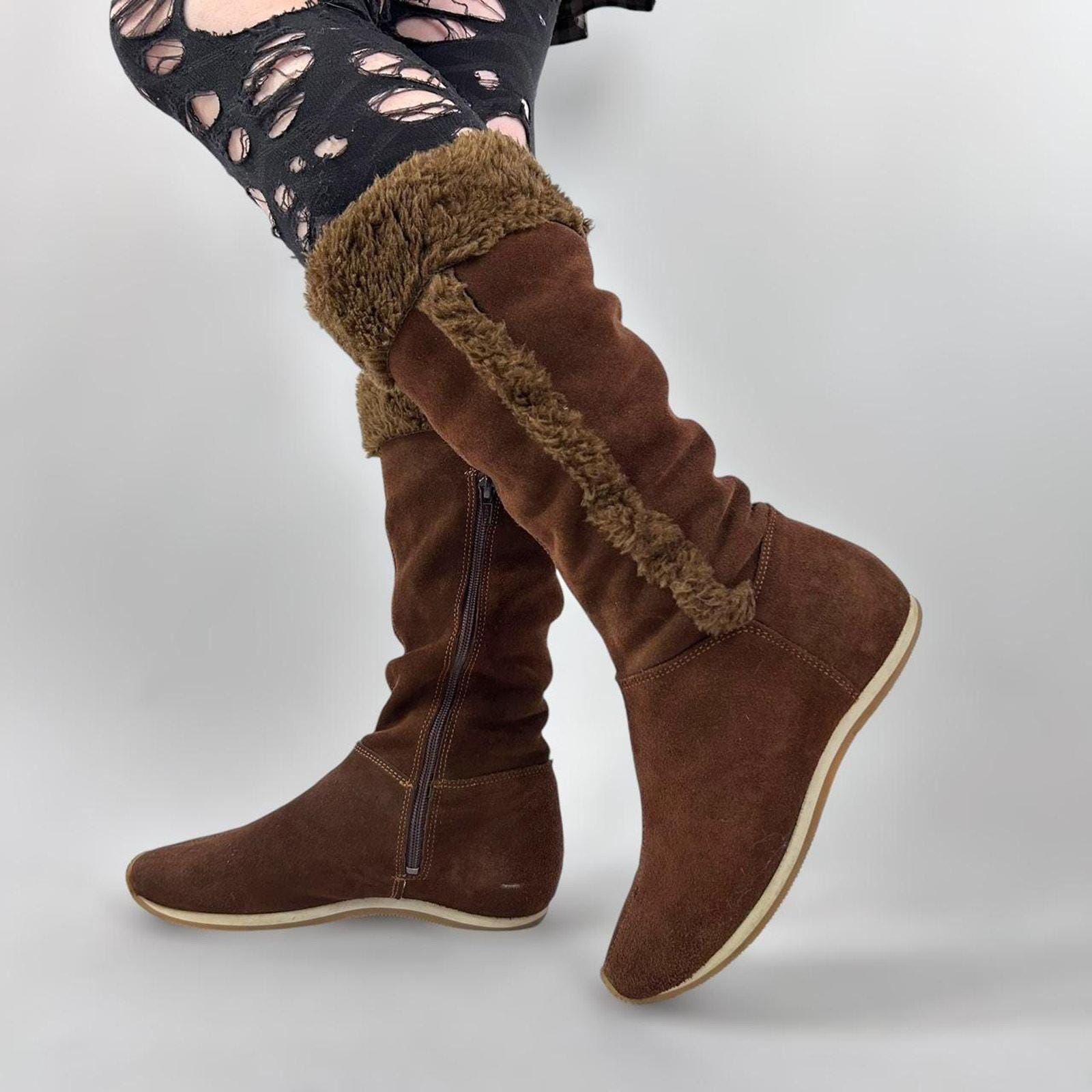 Y2k Leather Boxing Boots - Etsy