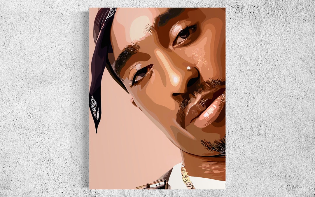 Tupac Shakur Original Artwork Print - Etsy