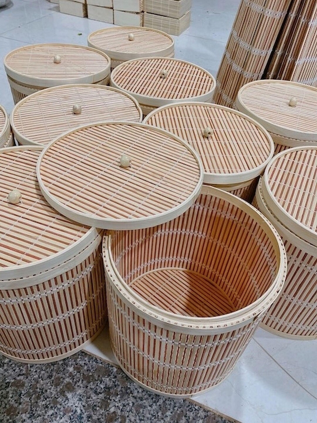 Bamboo Waste Bin Small Bamboo Waste Paper Bin Bamboo Waste Paper Bin ...