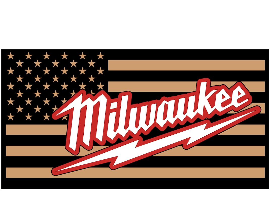 Milwaukee Wood Flag, Your Logo on Flag, Rustic Carved Wood, Custom ...