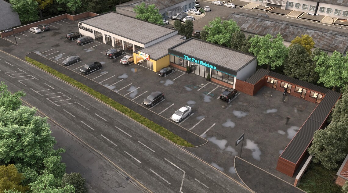 3D External and Internal Renders for Restaurant and Bar, 3D Site Map ...