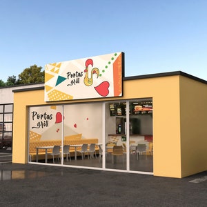 3D External and Internal Renders for Restaurant and Bar, 3D Site Map ...