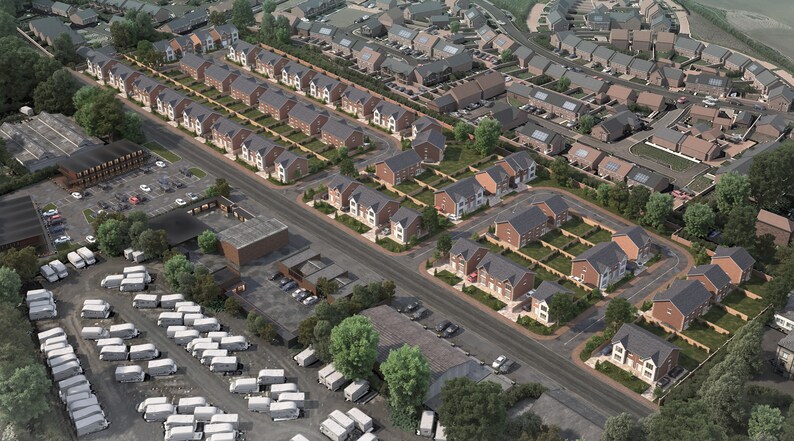 3D External Renders of Housing Development, 3D Site Map, 2d Plan Create ...