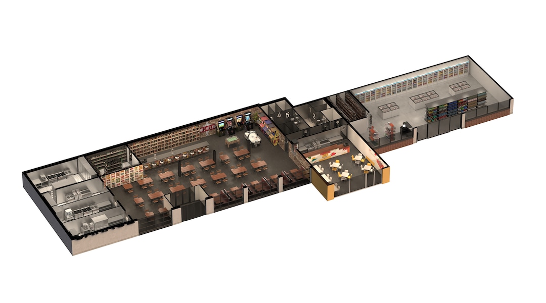 3D External and Internal Renders for Restaurant and Bar, 3D Site Map ...