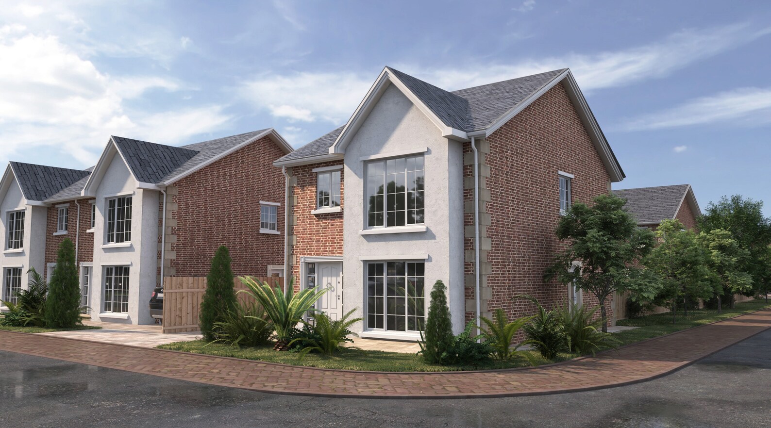 3D External Renders of Housing Development, 3D Site Map, 2d Plan Create ...