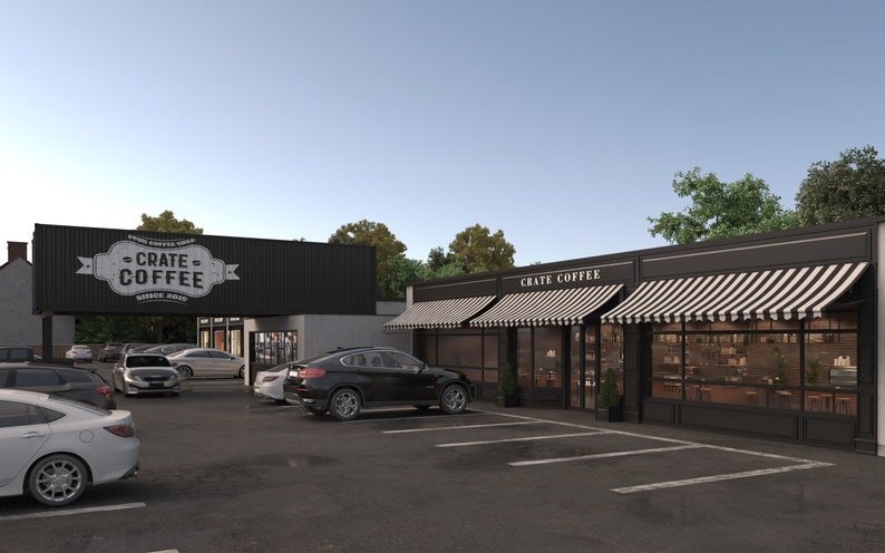 3D External Renders of Drive Thru, 3D Site Map, 2d Plan Create From ...