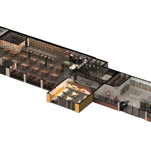 3D External and Internal Renders for Restaurant and Bar, 3D Site Map ...