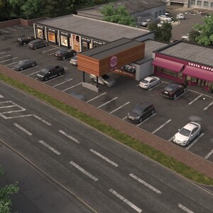 3D External Renders of Drive Thru, 3D Site Map, 2d Plan Create From ...