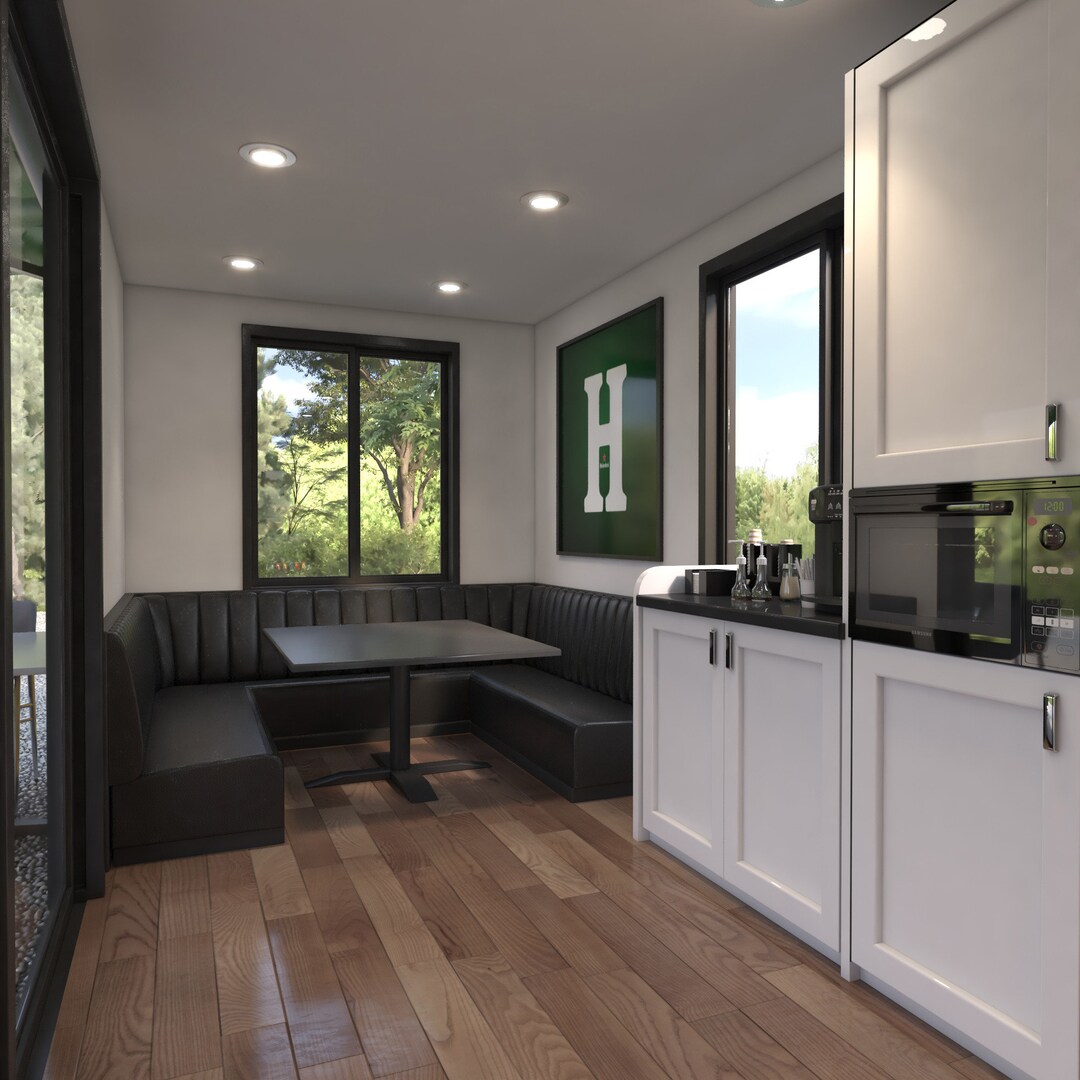 3D Renders of Small Bar Design, 3D Site Map, 2d Plan Create From Paper ...