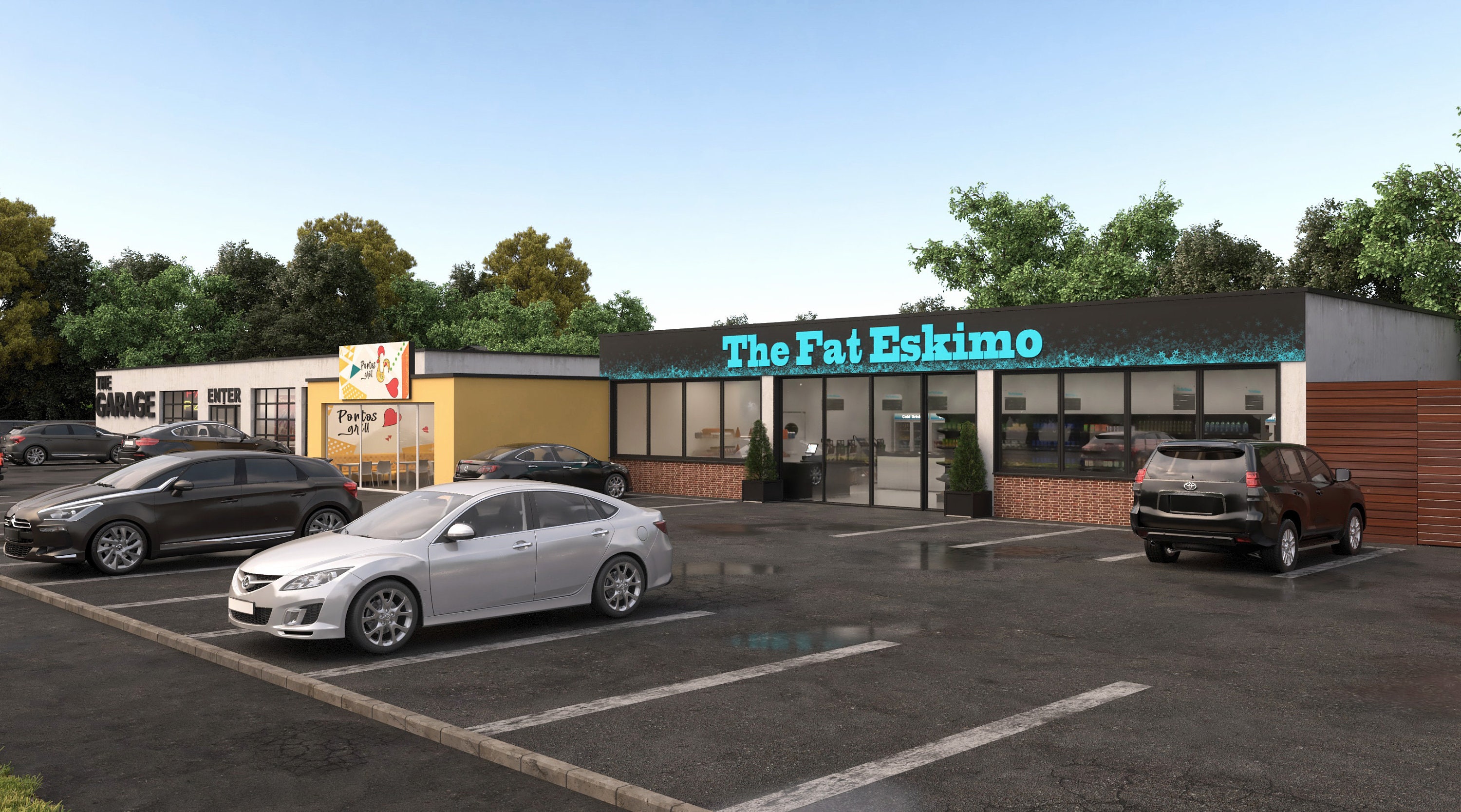 3D External and Internal Renders for Restaurant and Bar, 3D Site Map ...