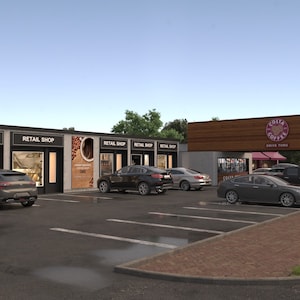 3D External Renders of Drive Thru, 3D Site Map, 2d Plan Create From ...