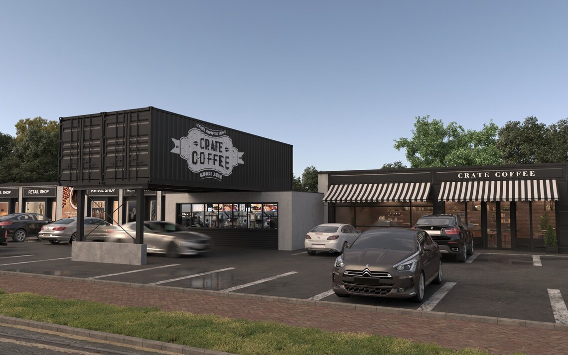 3D External Renders of Drive Thru 3D Site Map 2d Plan Create - Etsy