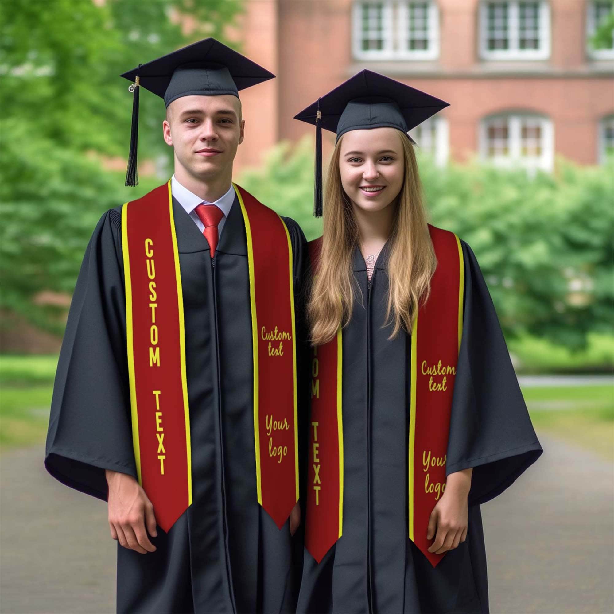 Custom Graduation Stole,custom Scool Logo Grad Stole,custom 2025 ...