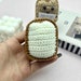 Handmade Crocheted Bread Pendants,white Toast Woven Pendants,knitted ...