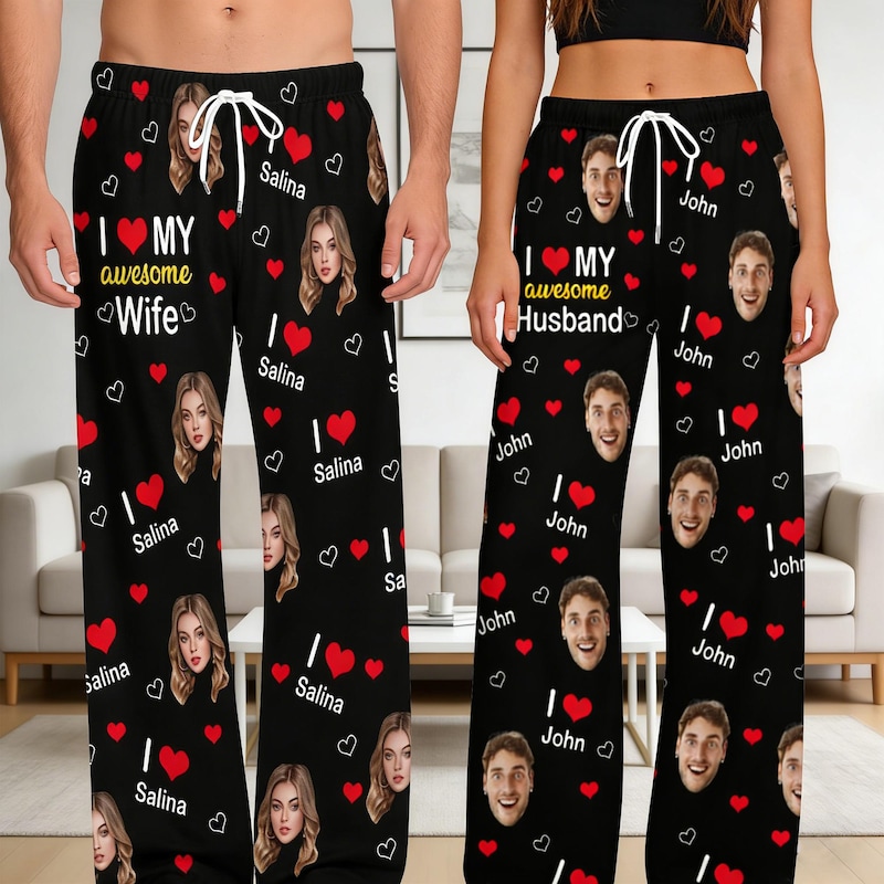 I Love My Boyfriend Pants - Etsy