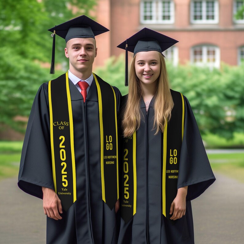 Custom Graduation Stoles,custom Graduation Sash,custom Name 2025 Photo ...