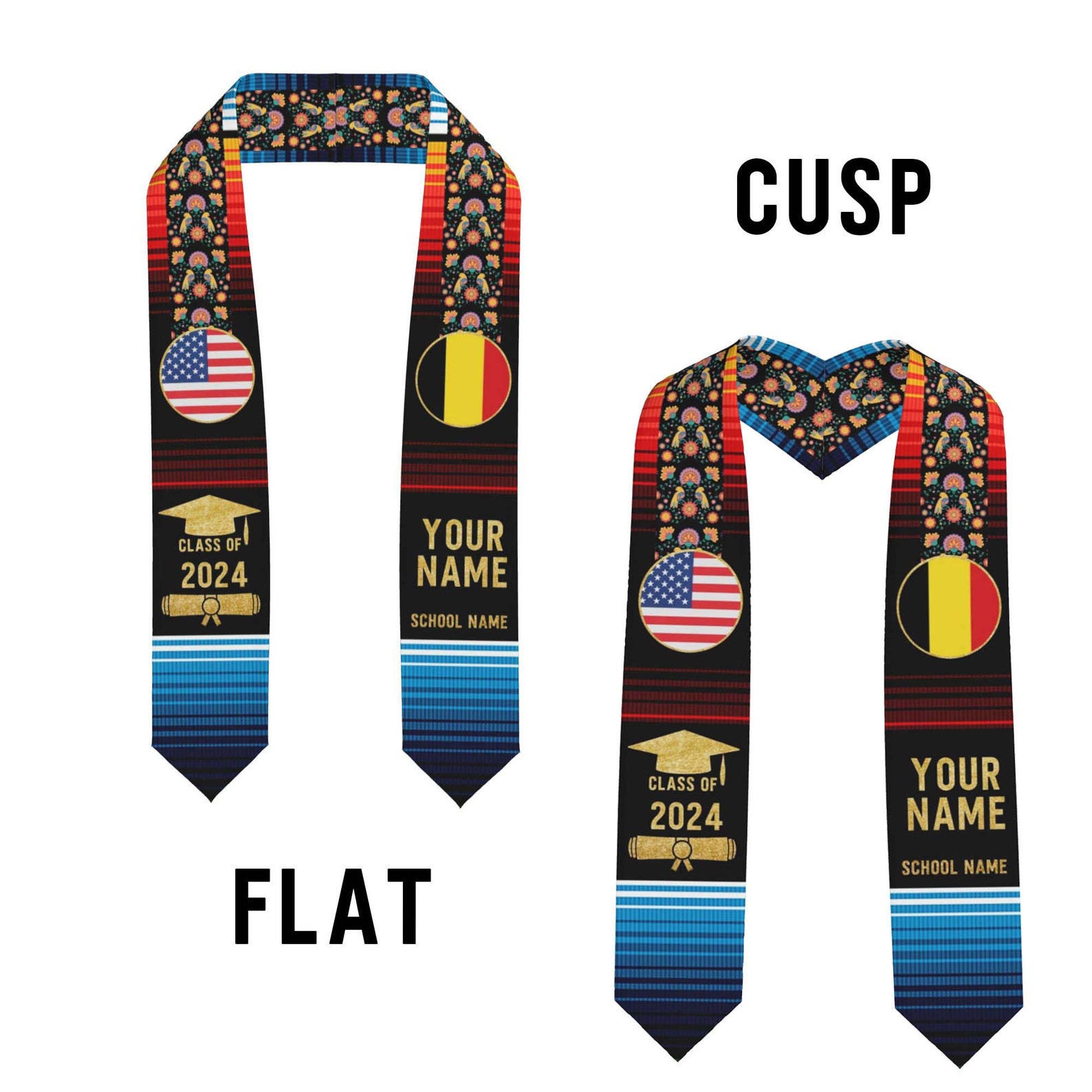 Custom Graduation Sash,mexican Graduation Sash,custom Graduation Stole ...