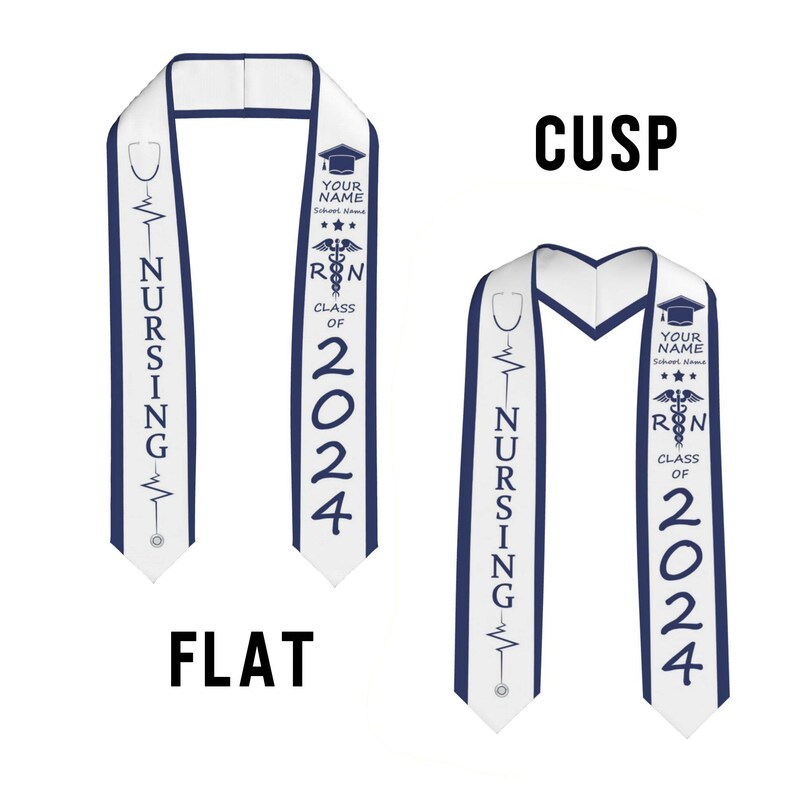 Custom RN Nursing Graduation Stole,personalized Class of 2024 ,custom ...