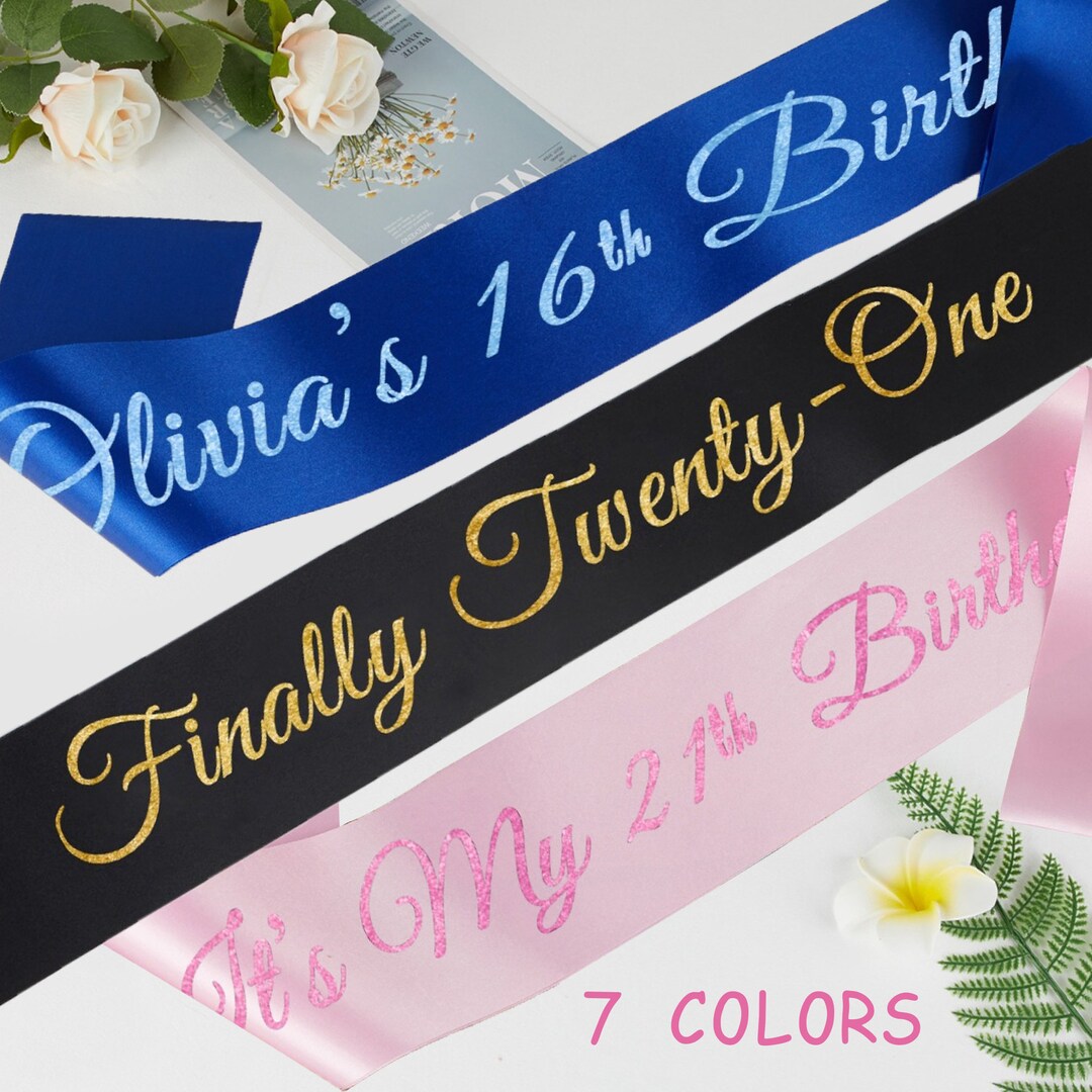 Custom 16th Birthdy Party Sash,personalized Future Mrs. Sash,custom ...