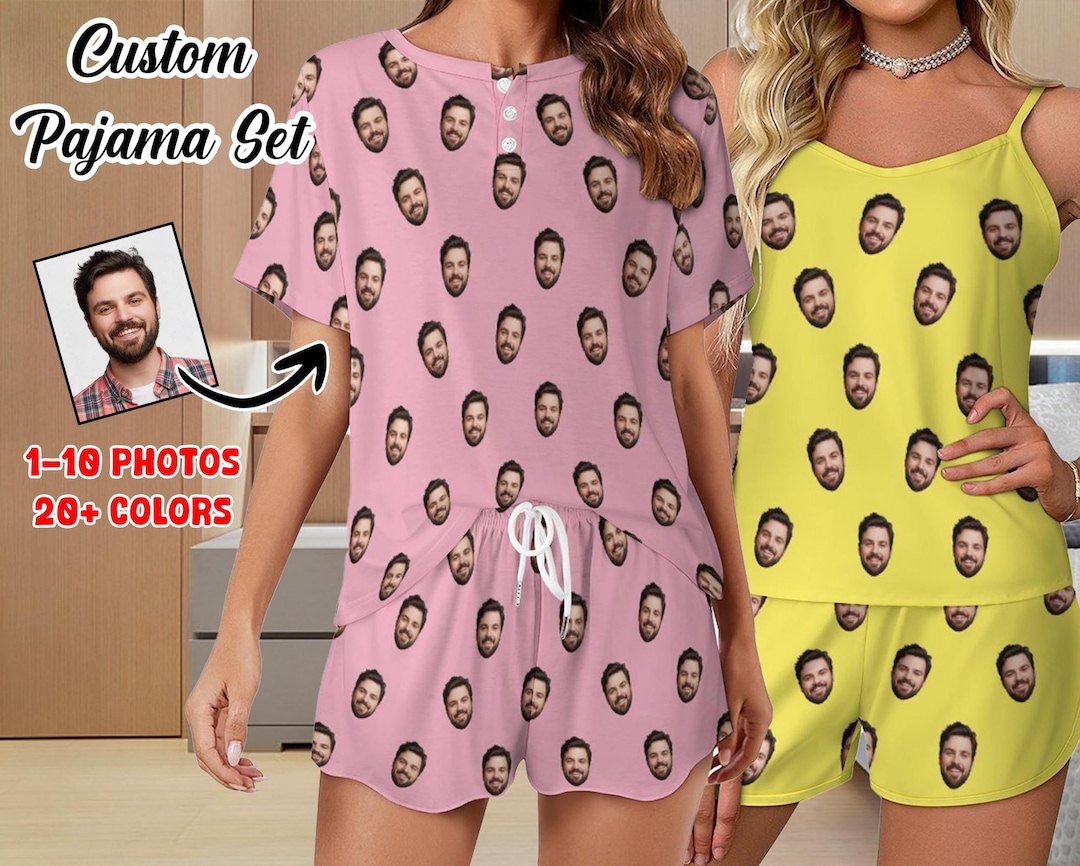 Custom Women Pajamas Set,personalized Bachelor Party Gifts,custom ...