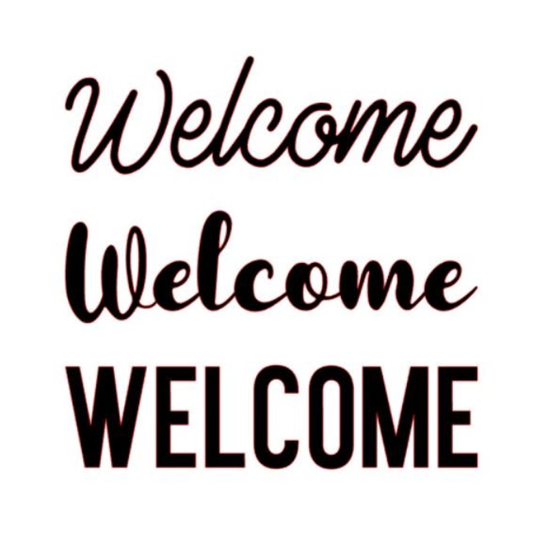 Welcome Decals - Etsy