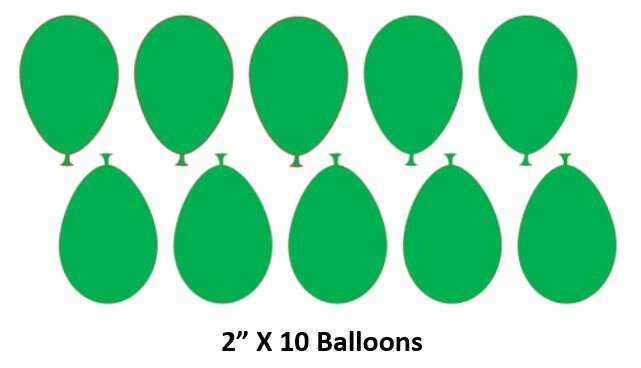 Balloon Stickers 2inch PICK COLOR Birthday Party Craft Celebrate ...