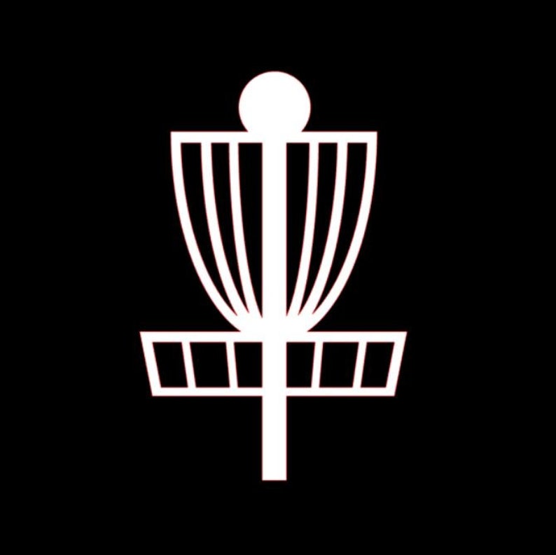 Disc Golf Decal Frisbee PICK SIZE COLOR Vinyl Sticker Net Chain Basket ...
