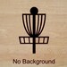 Disc Golf Decal Frisbee PICK SIZE COLOR Vinyl Sticker Net Chain Basket ...