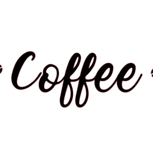 Coffee Vinyl Decal - Etsy