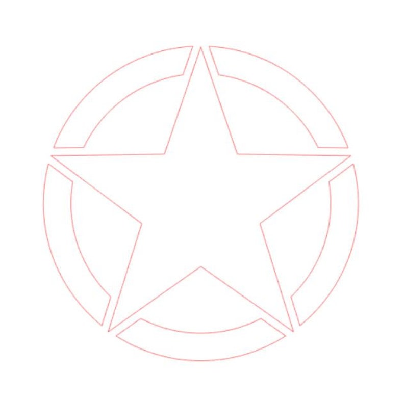 Army Star Decal Military PICK SIZE COLOR Vinyl Decal Car Truck Window ...