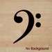 Bass Clef Sticker Music PICK SIZE COLOR Vinyl Decal Bumper Sticker - Etsy